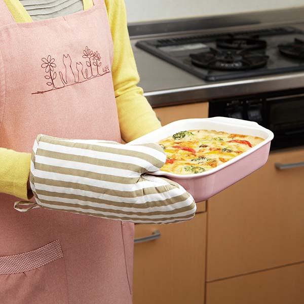 KITCHEN MITTEN 'Stripe' (BE) [MTN-101] : TORUNE, Kitchen Tools