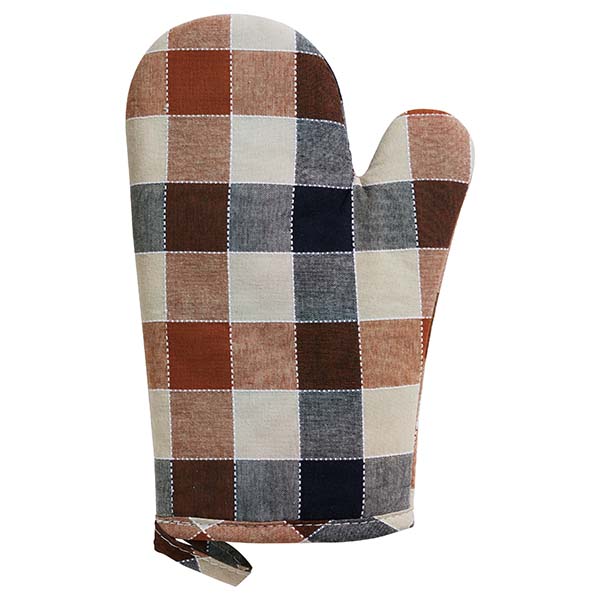Home Bistro - Kitchen Mitten 'Brown Checkered' [MTN-103] : TORUNE ...